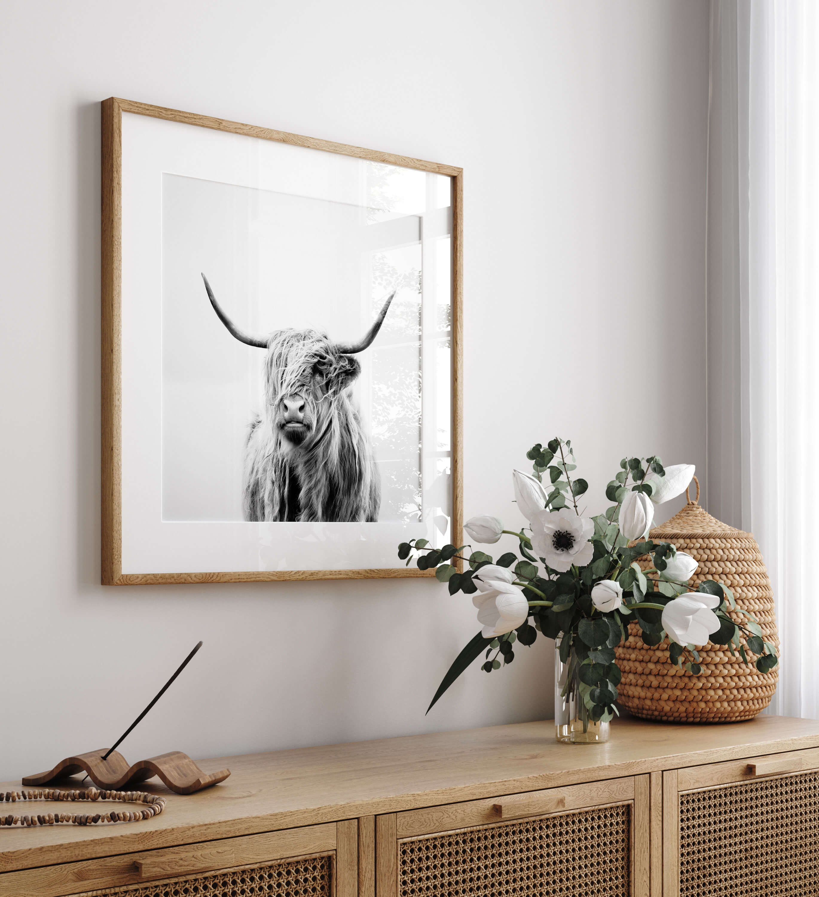 Portrait of a Highland Cow by Dorit Fuhg Art Print - Etsy
