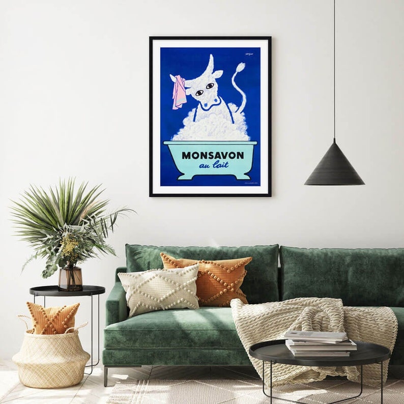 Monsavon Au Lait by Raymond Savignac Art Print - Etsy Australia
