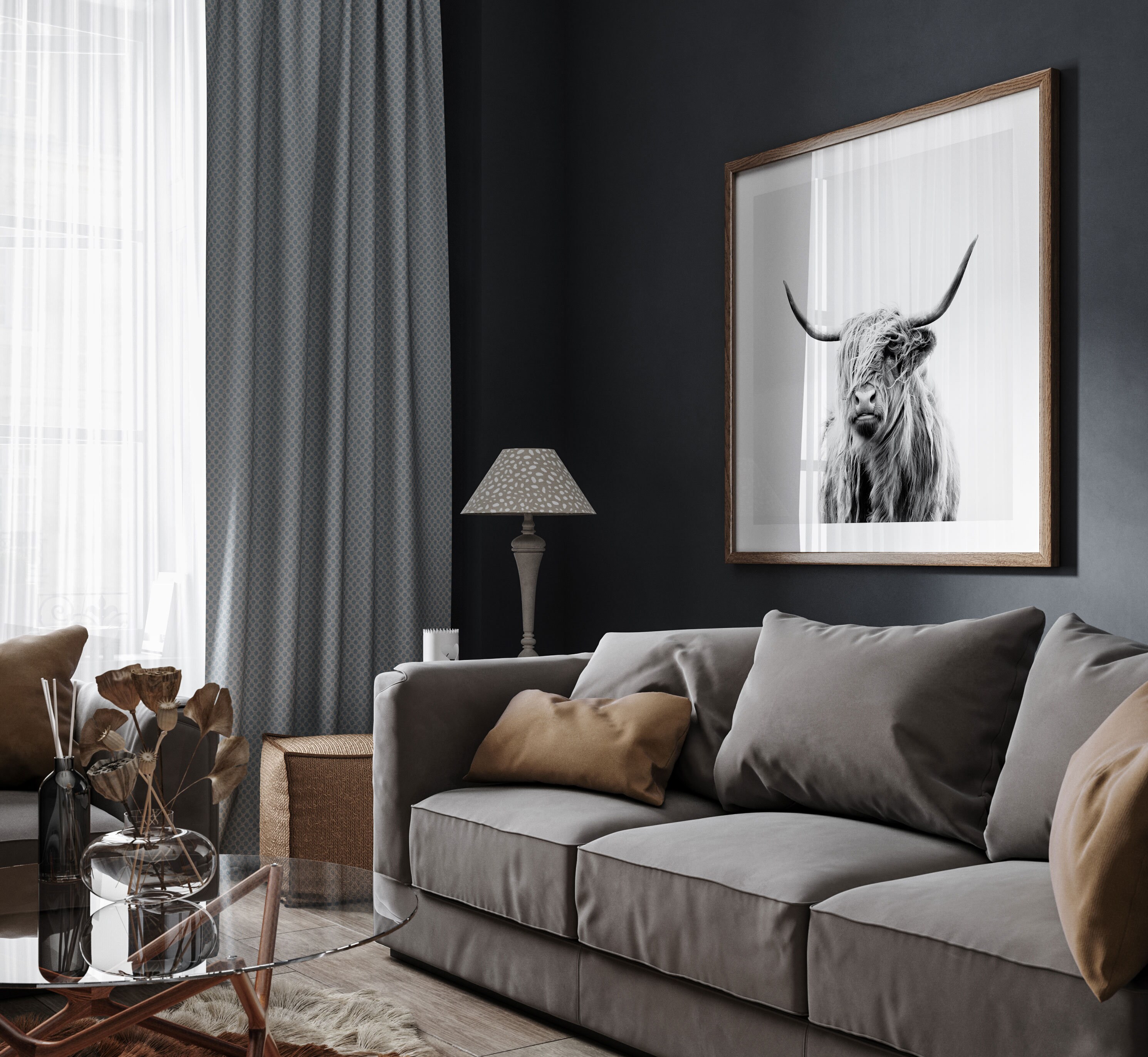 Portrait of a Highland Cow by Dorit Fuhg Art Print - Etsy