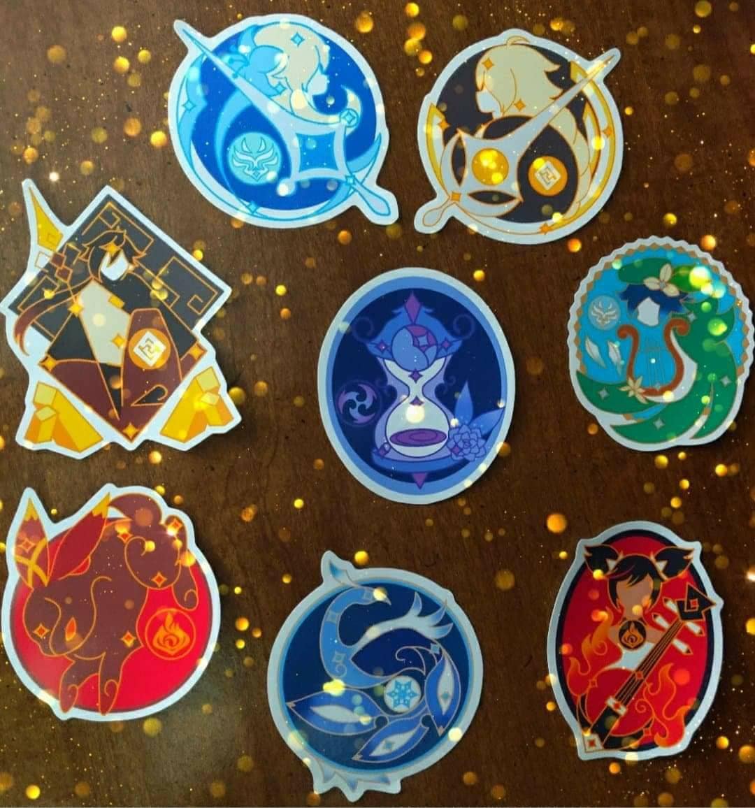 Genshin Impact Character Constellation Stickers - Etsy.de