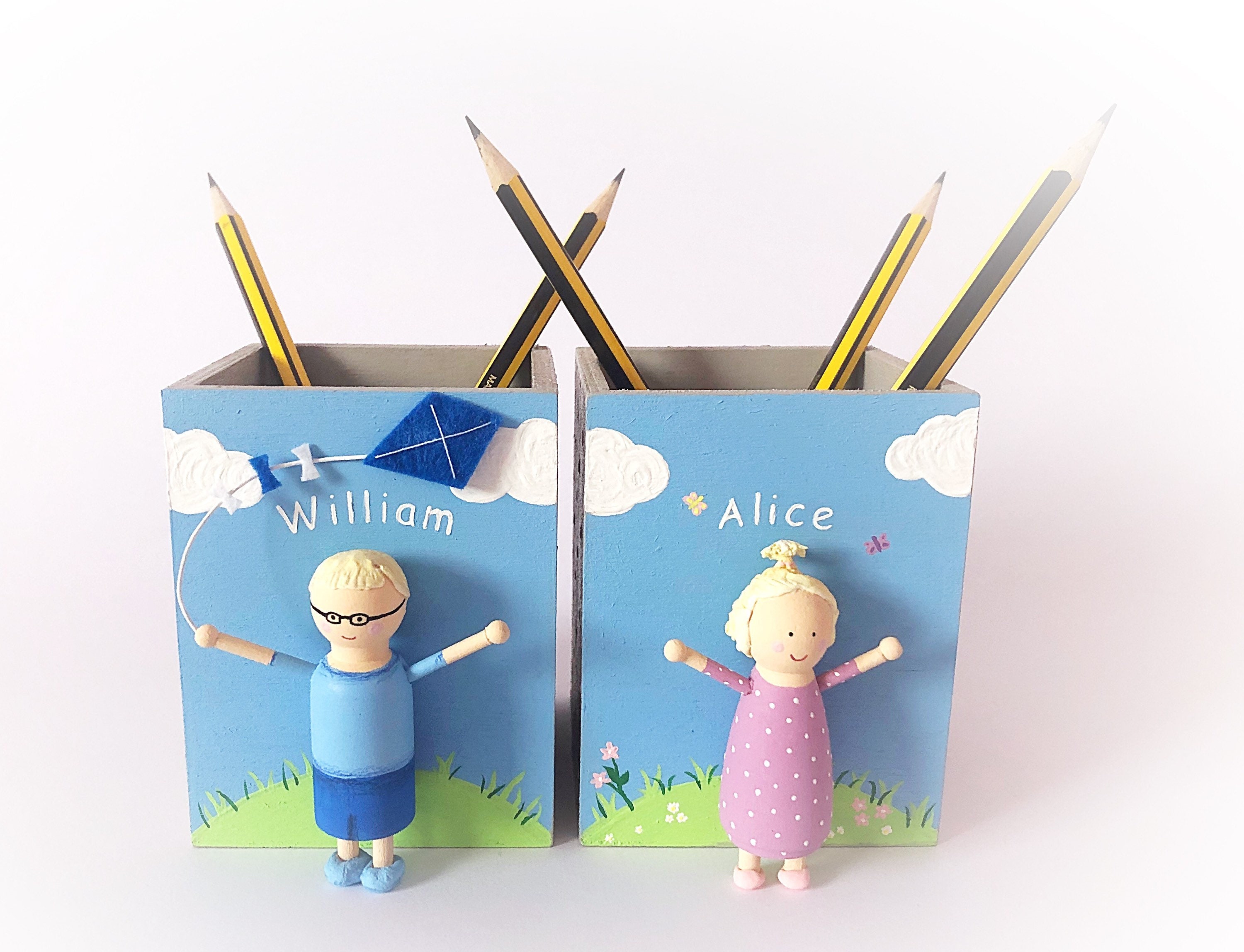 Personalised Pencil Pots Desk Tidy Pen Pot Teacher Gift - Etsy Israel