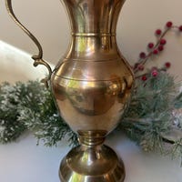 Copper and Brass Vintage Ewer Pitcher - Etsy