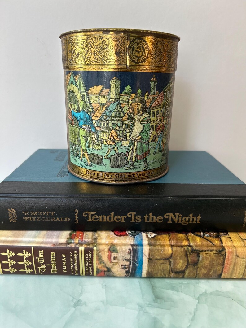 Vintage E. Otto Schmidt Lebkuchen Tin – German Medieval Lithograph ...