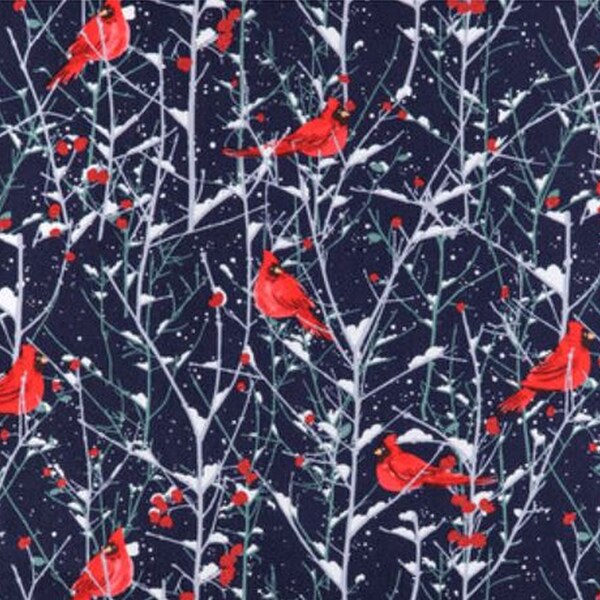 Cardinal Fabric - Etsy Canada