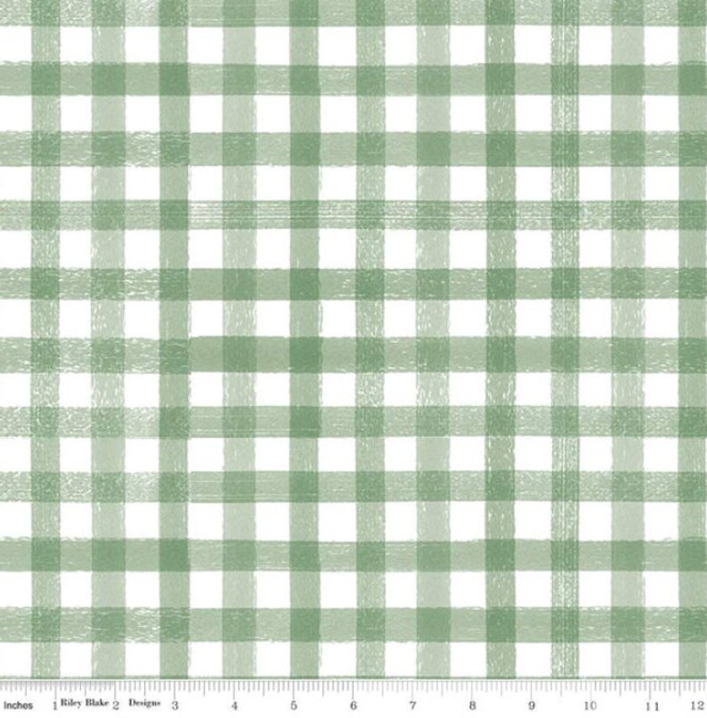 Homemade Gingham Sage, Printed Gingham, C13721 Sage by Riley Blake ...