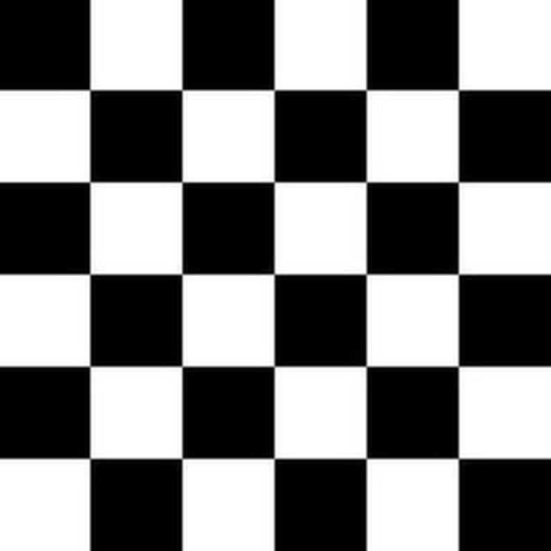 Black and White Checkered Fabric by the Yard Cars Racing Check ...