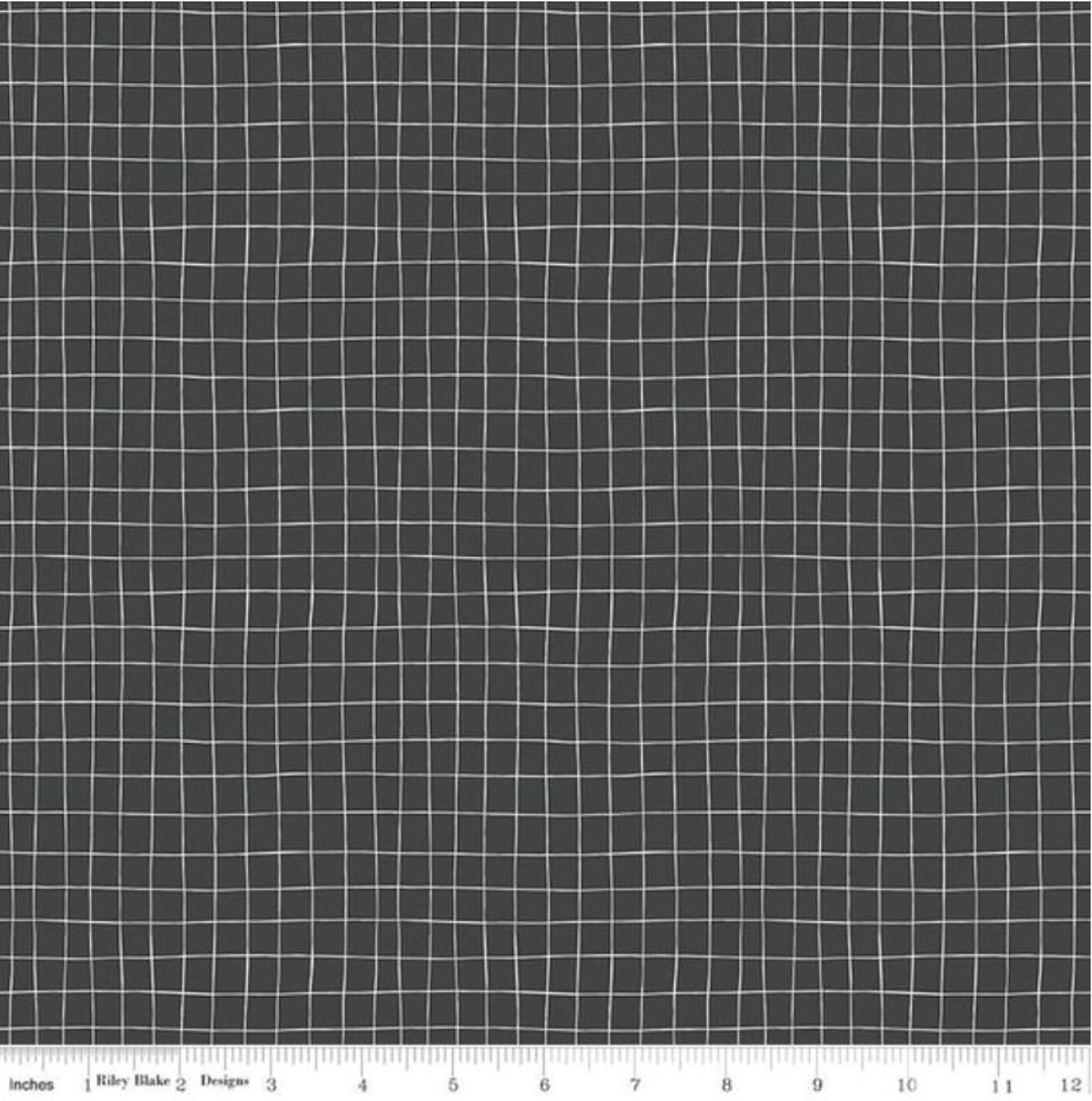 Black Cross Hatch, Wild and Free by Riley Blake Designs: C12936 ...