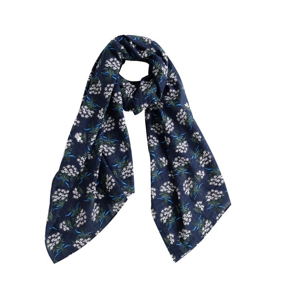 Navy Blue Scarf - Etsy