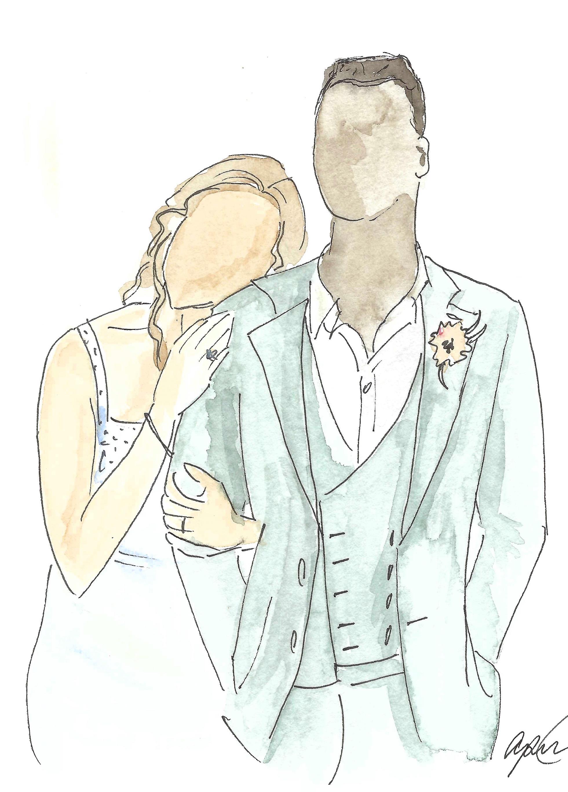 Live Guest Portraits, Watercolor Guest Portraits, Live Guest ...