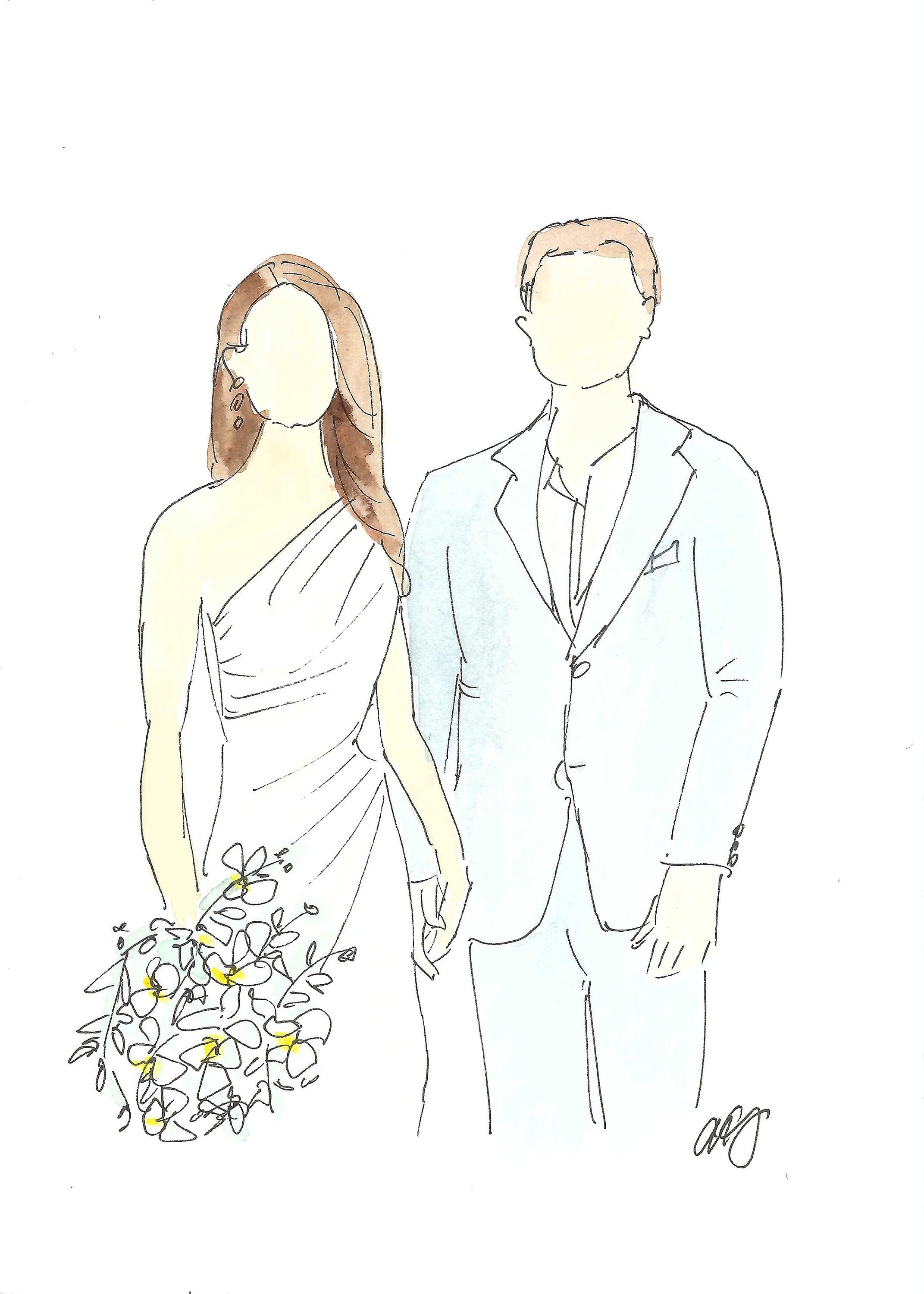 Live Guest Portraits, Watercolor Guest Portraits, Live Guest ...