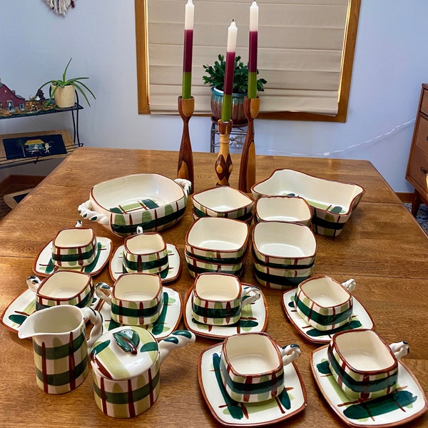 Plaid Dishes - Etsy