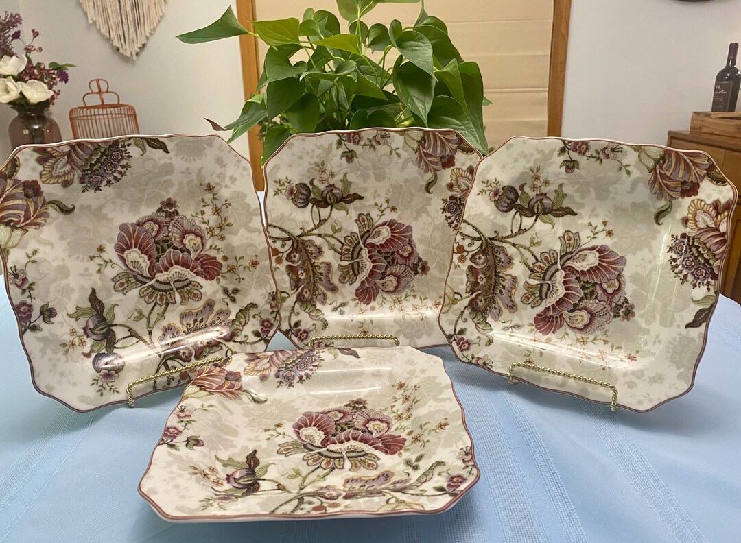 222FIFTH GABRIEL PATTERN. Set of 4 Luncheon/sandwich/hors - Etsy