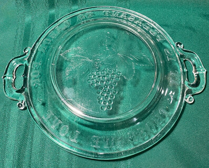Vintage Bread TRAY ANTIQUE EAPG Clear Glass Bread - Etsy