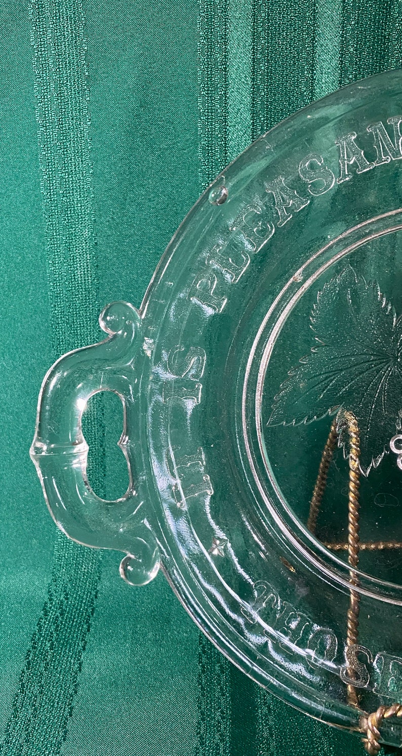 Vintage Bread TRAY ANTIQUE EAPG Clear Glass Bread - Etsy