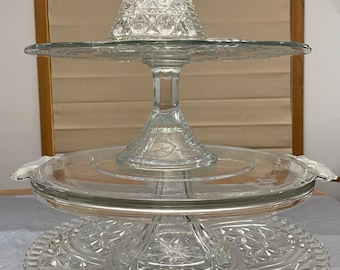 Clear Cake Plate - Etsy