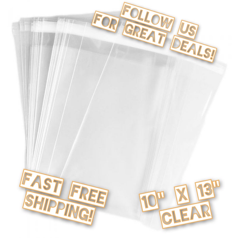 Clear Poly Bags - Etsy