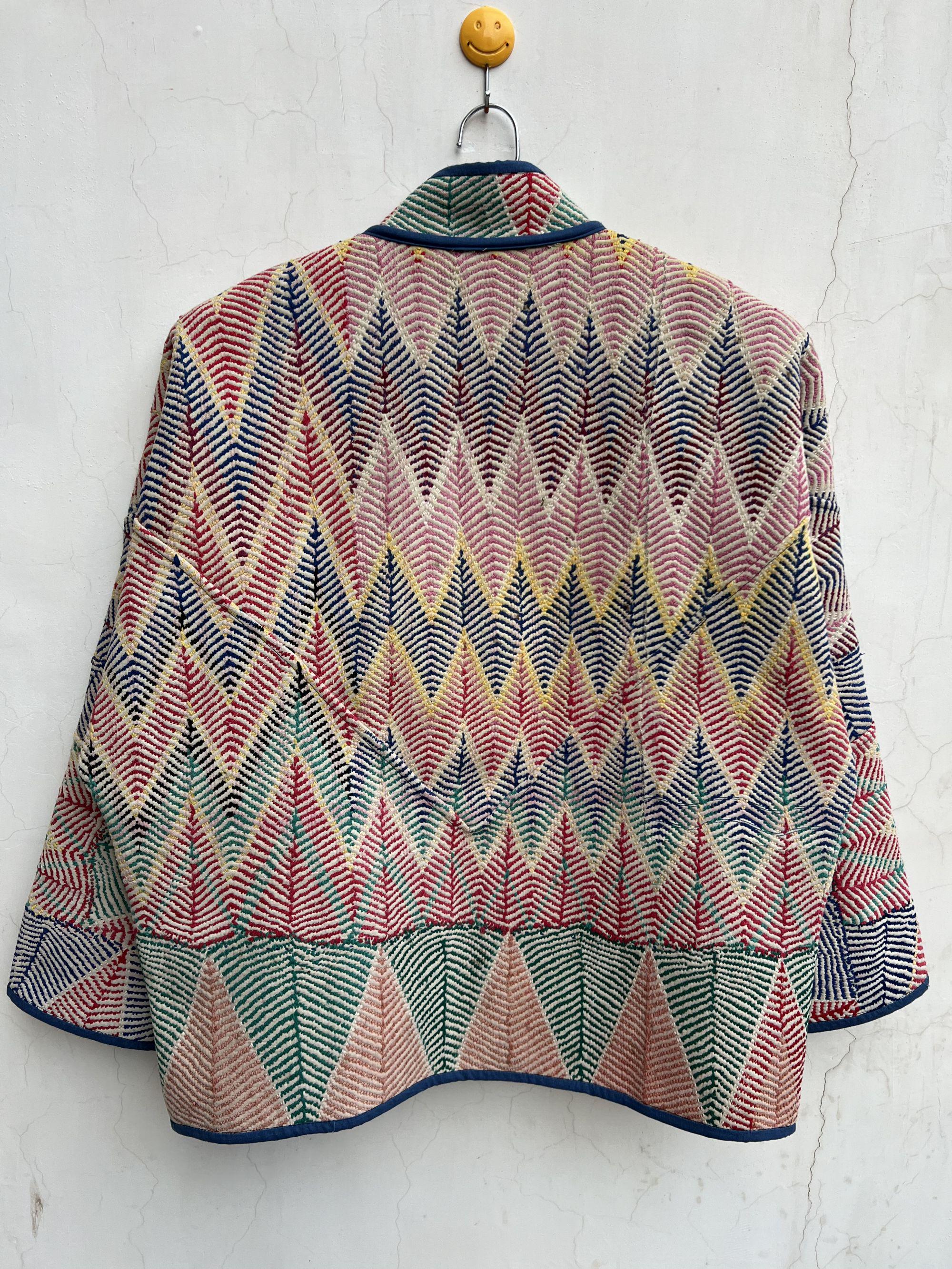 Handcrafted Reversible Jackets From Upcycled Vintage Kantha Quilts ...