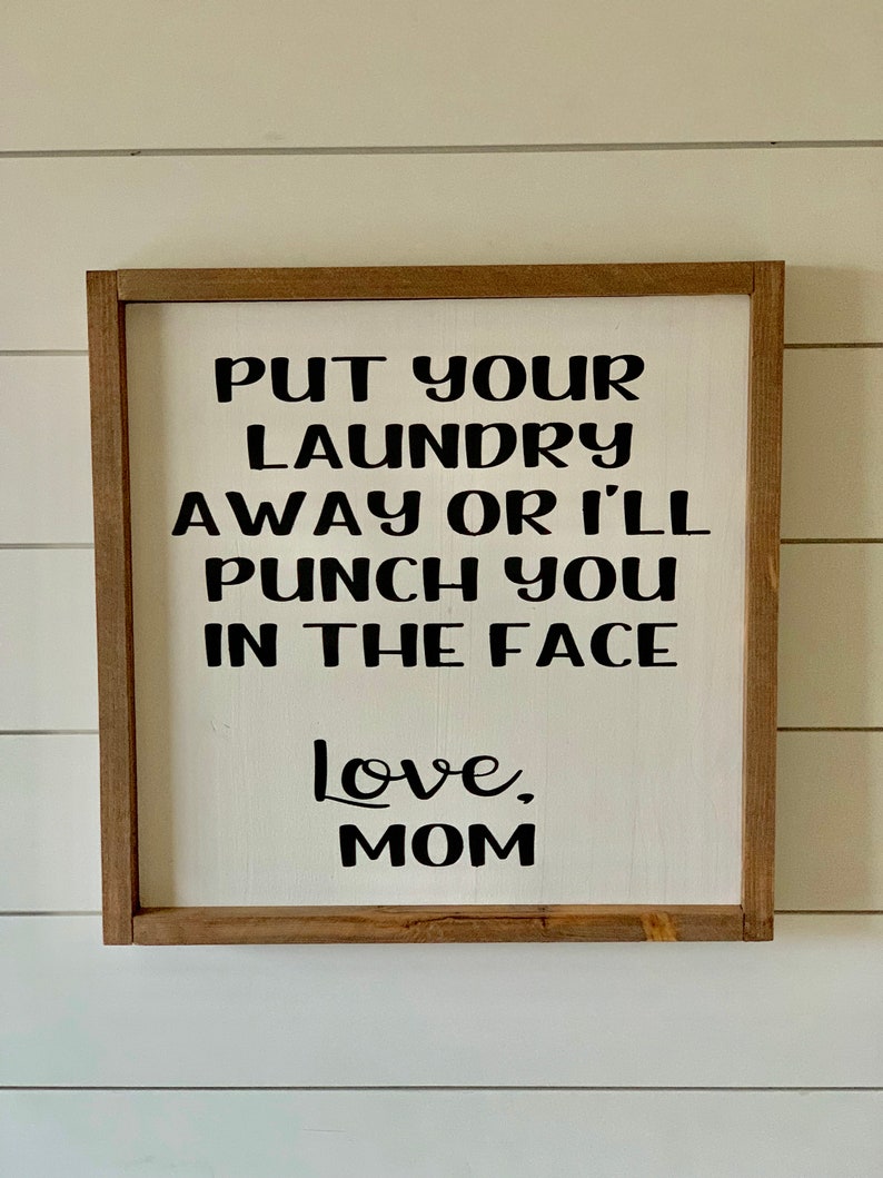 Put your laundry away sign/laundry room decor/laundry | Etsy