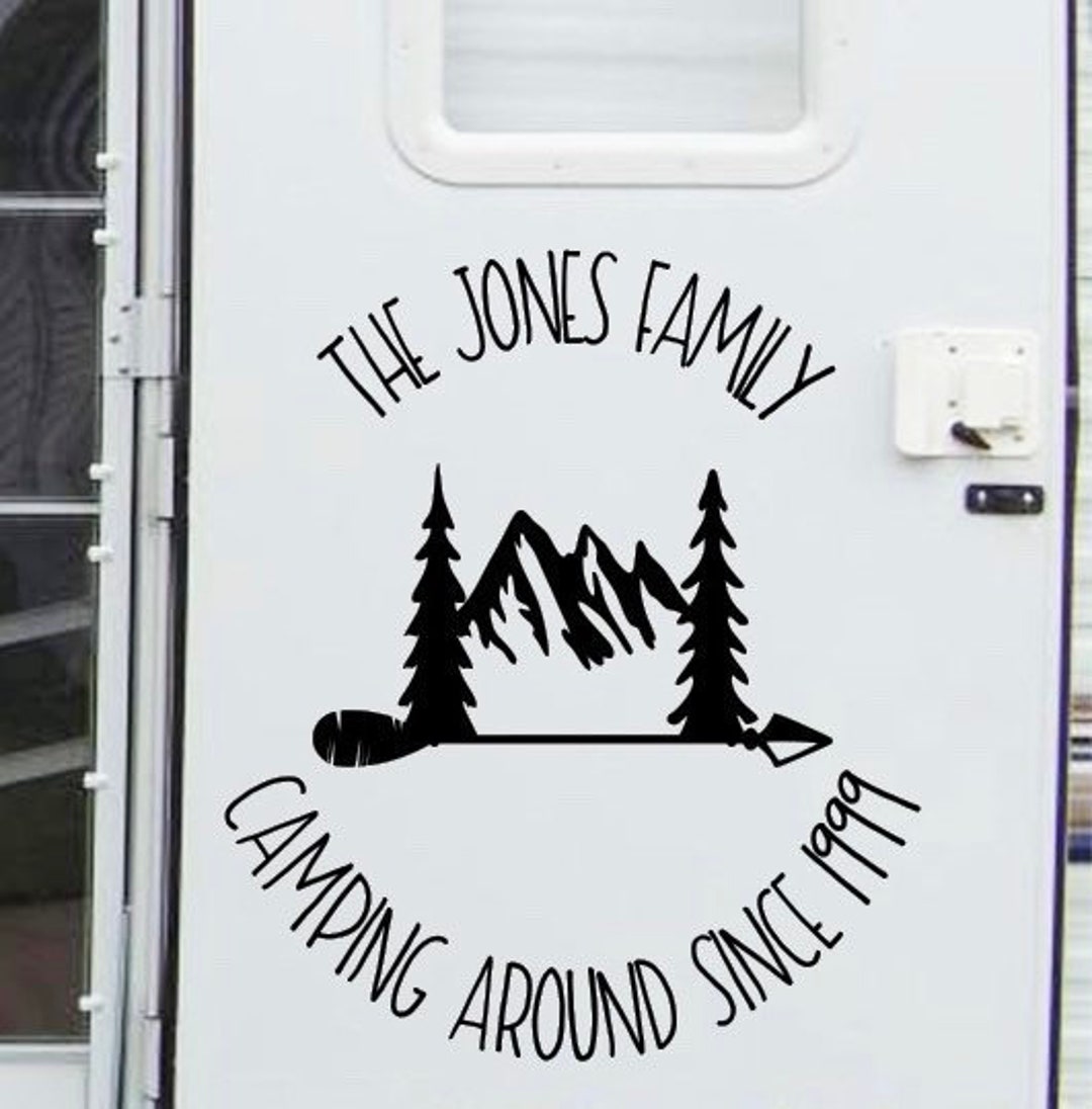 Camping Decal/camper Vinyl Decal/camper Personalized Vinyl Decal/vinyl ...