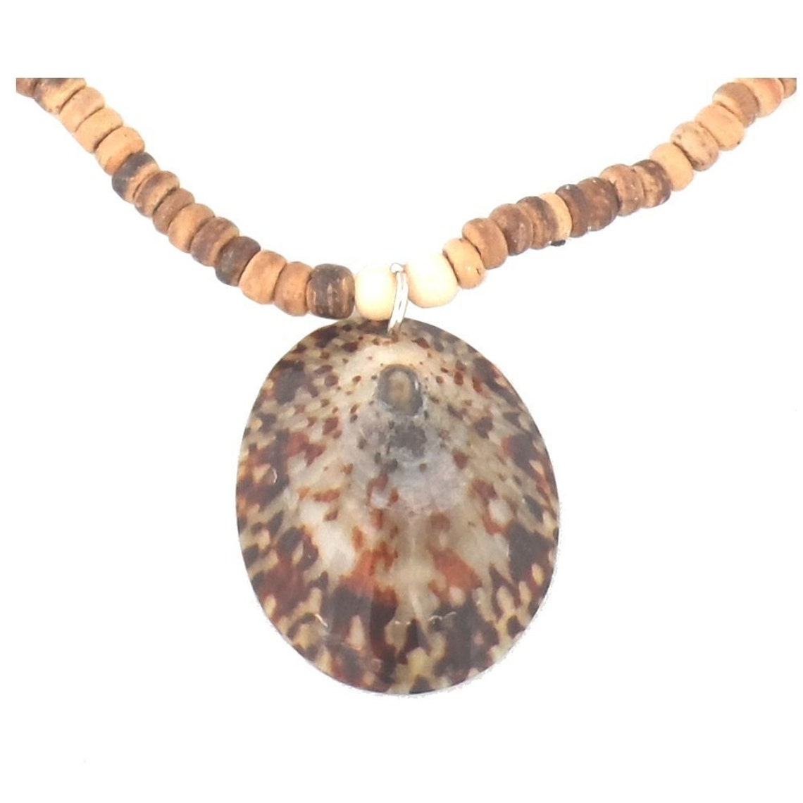 Hawaiian Jewelry Opihi Shell Coconut Bead Necklace Pendant - Etsy