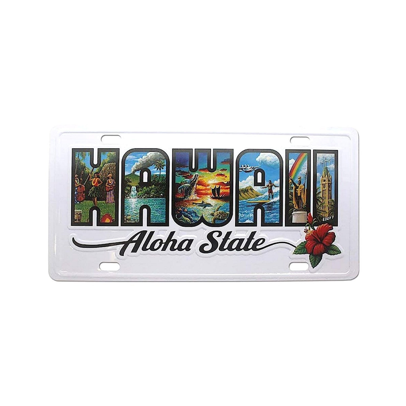6in X 12in Hawaii the Aloha State License Plate Artwork by - Etsy