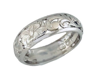 Hawaiian Heirloom Jewelry 14k Gold 6mm Cut Out Hibiscus Dome | Etsy