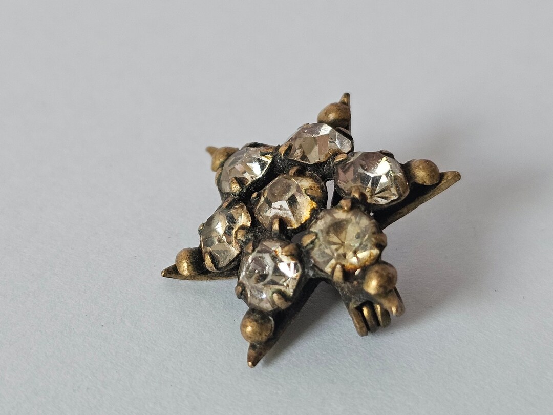 Antique Paste Star Pin - Etsy Australia