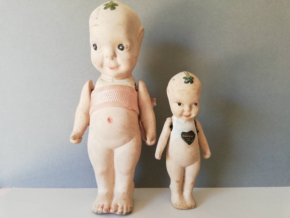 Antique Fums up Bisque Dolls - Etsy