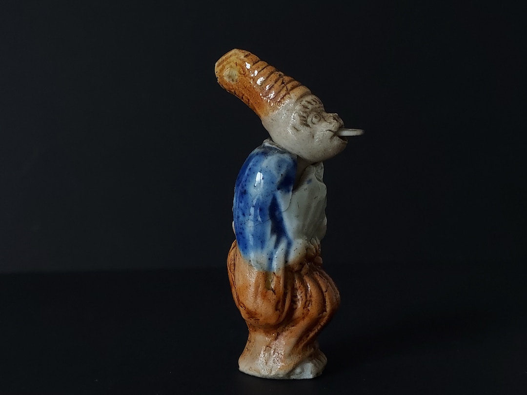 Japanese Hirado Porcelain Netsuke of a Monkey Sambuca Dancer - Etsy