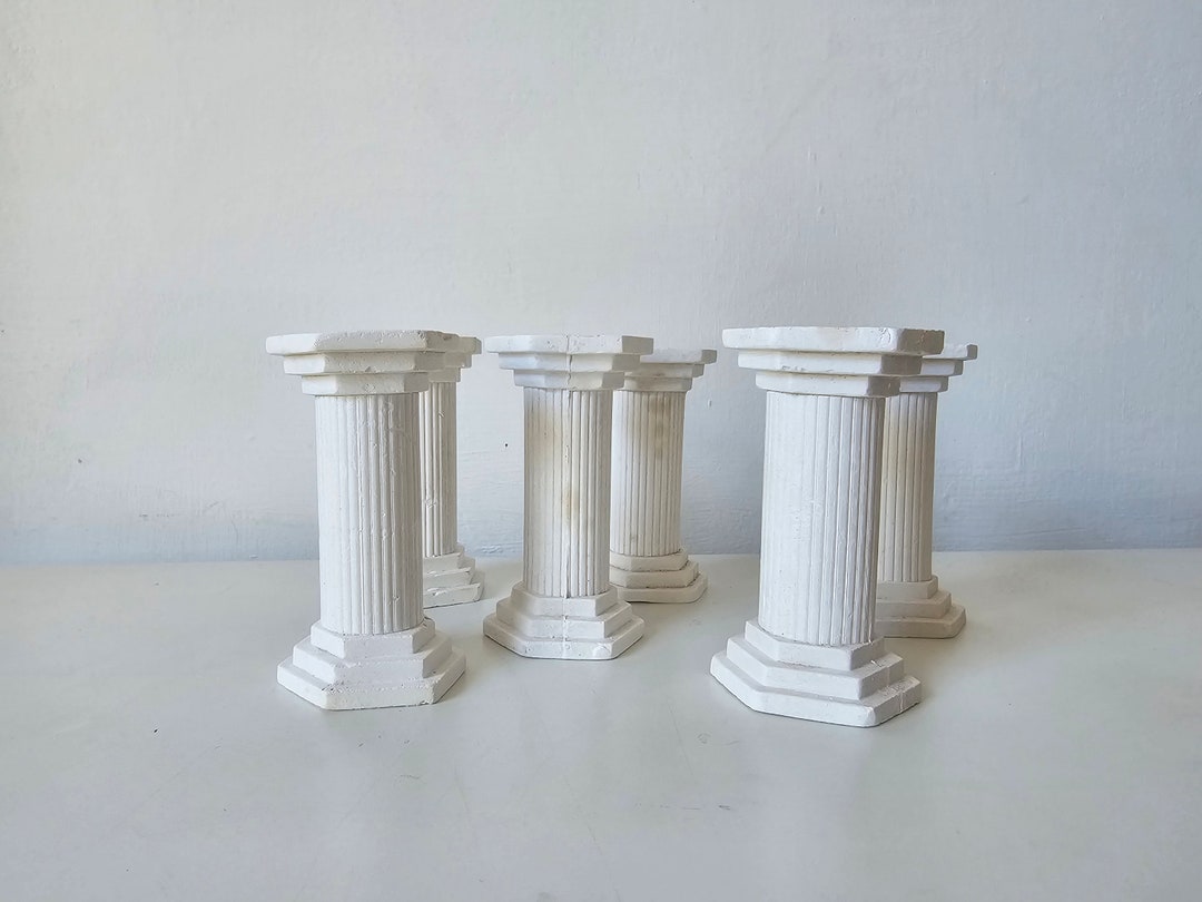 Antique Miniature Plaster Columns - Etsy
