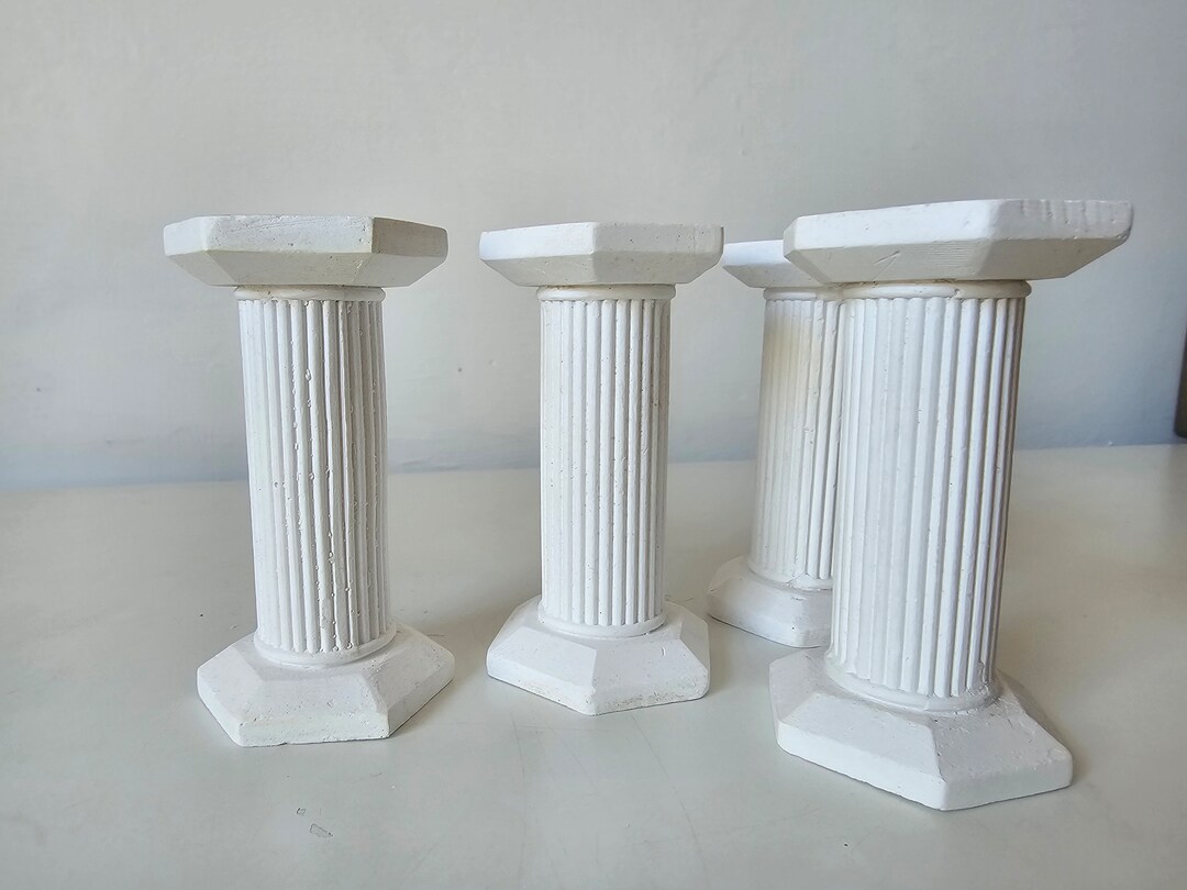 Antique Miniature Plaster Columns - Etsy