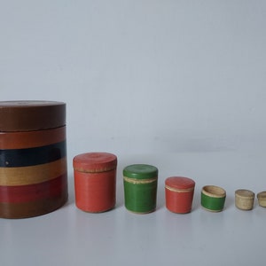 Turned Set of Nesting Wooden Boxes - Etsy