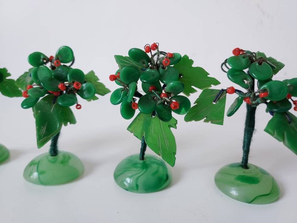 Antique Miniature Glass Trees Stands - Etsy