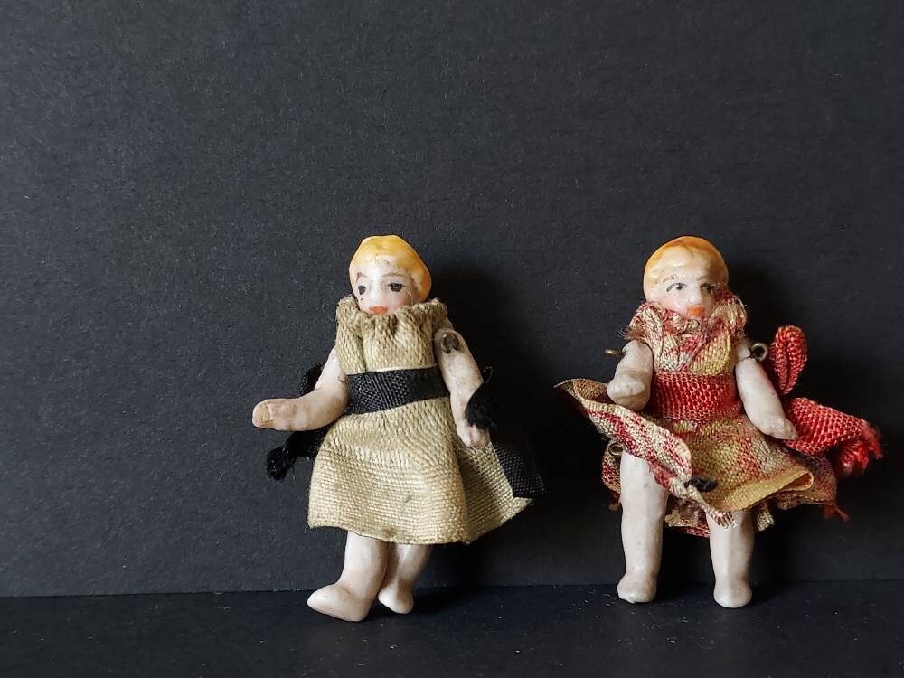 Hertwig Miniature Bisque Dolls - Etsy