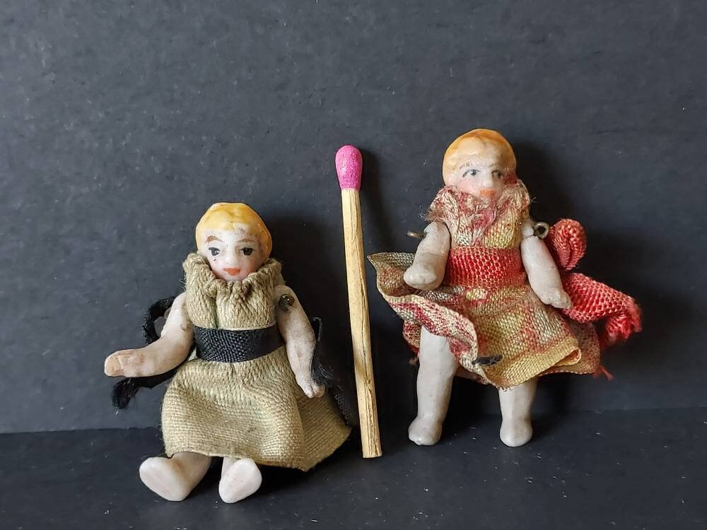 Hertwig Miniature Bisque Dolls - Etsy