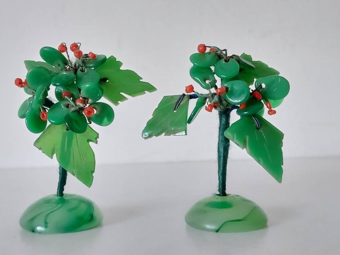 Antique Miniature Glass Trees Stands - Etsy