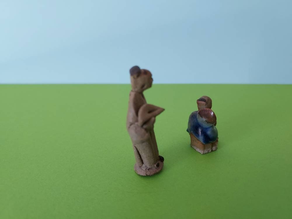 Miniature Chinese Clay Figures - Etsy UK
