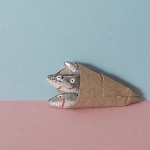 Miniature Paper Wrapped Fish - Etsy
