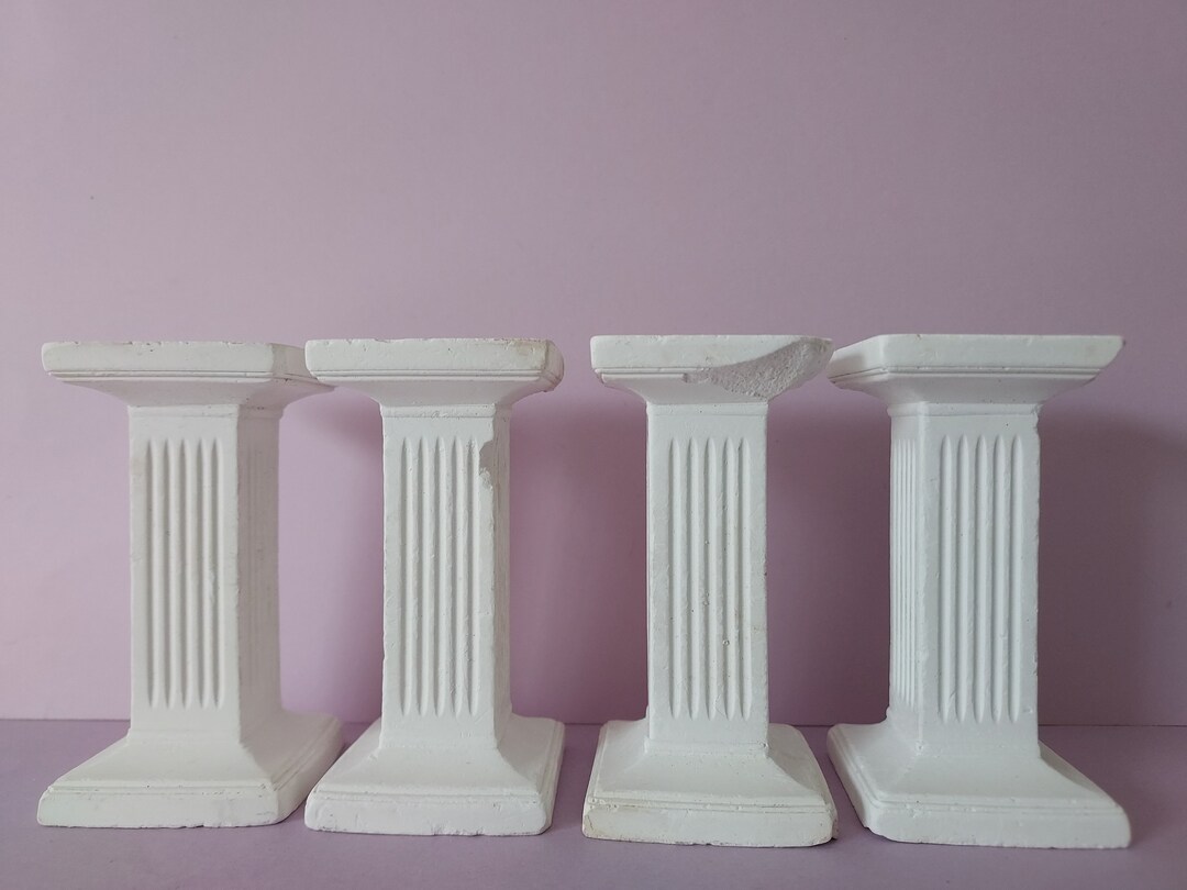 Antique Bisque Miniature Columns - Etsy