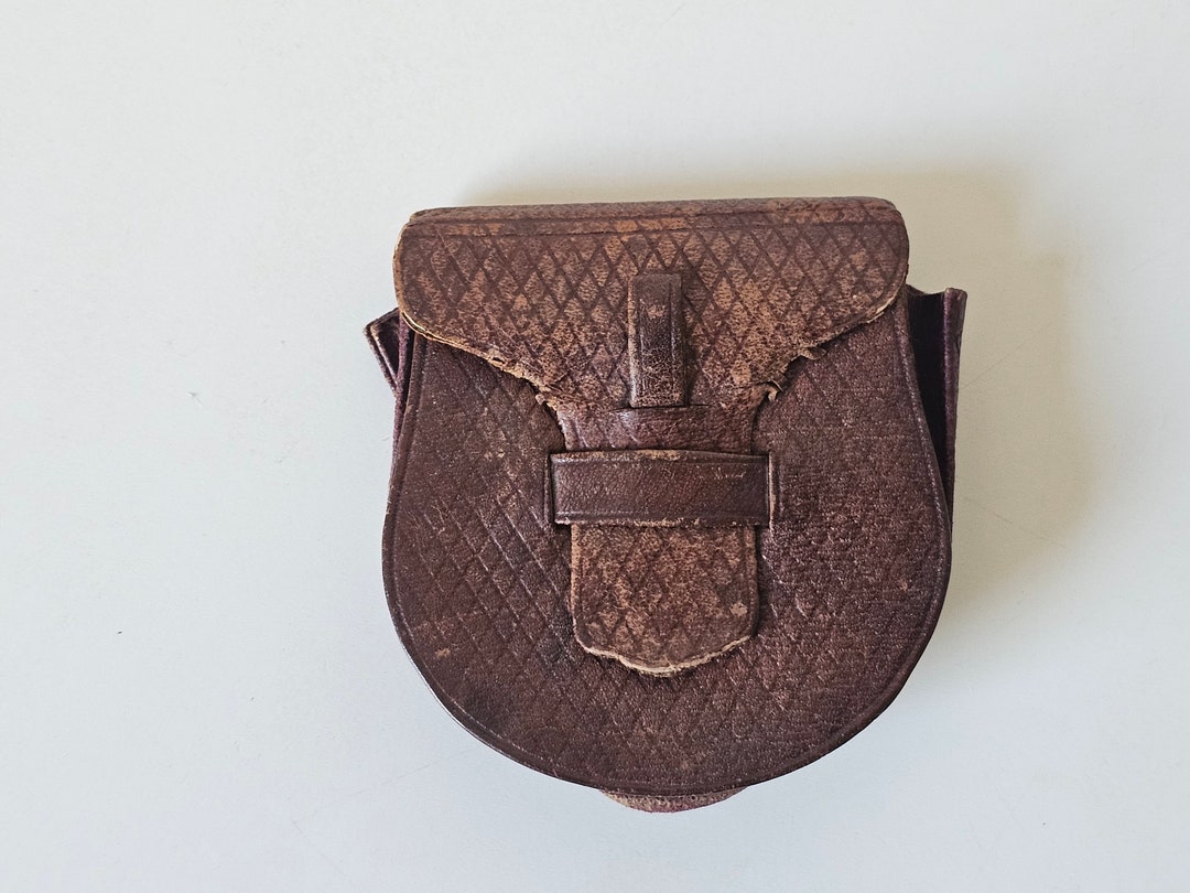 Antique Miniature Leather Purse - Etsy