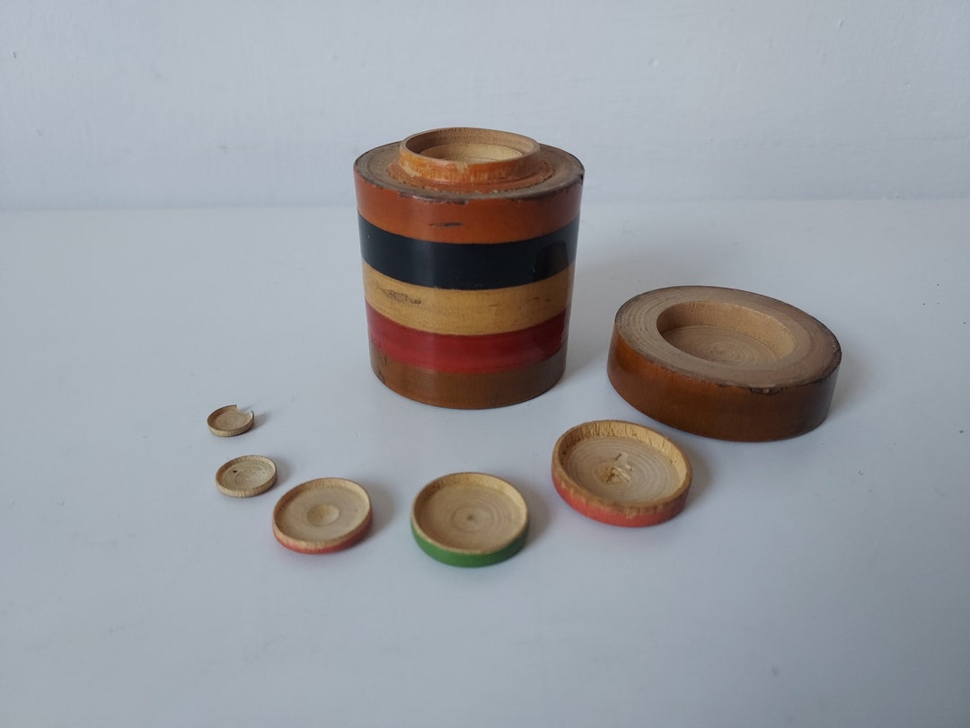 Turned Set of Nesting Wooden Boxes - Etsy