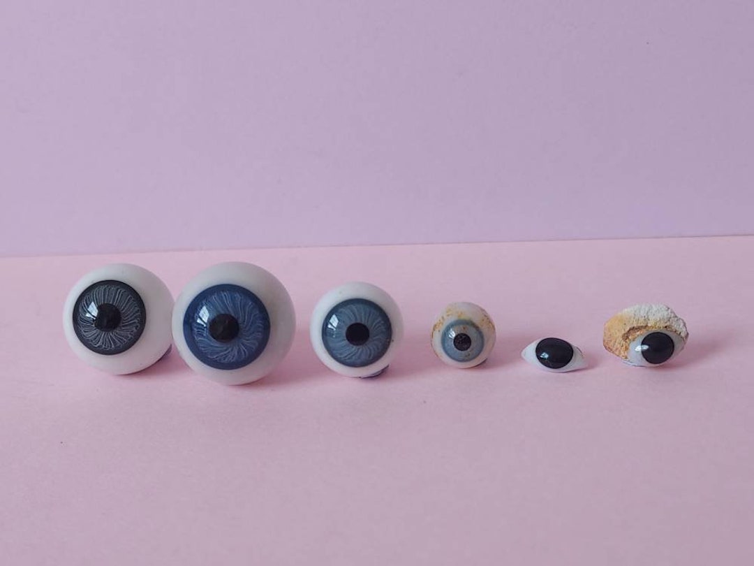 Antique Blown Glass Doll Eyes Etsy