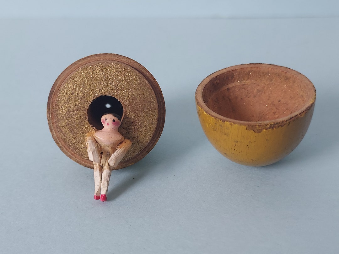 Antique Miniature Grodnertal Peg Smallest Doll in the World - Etsy