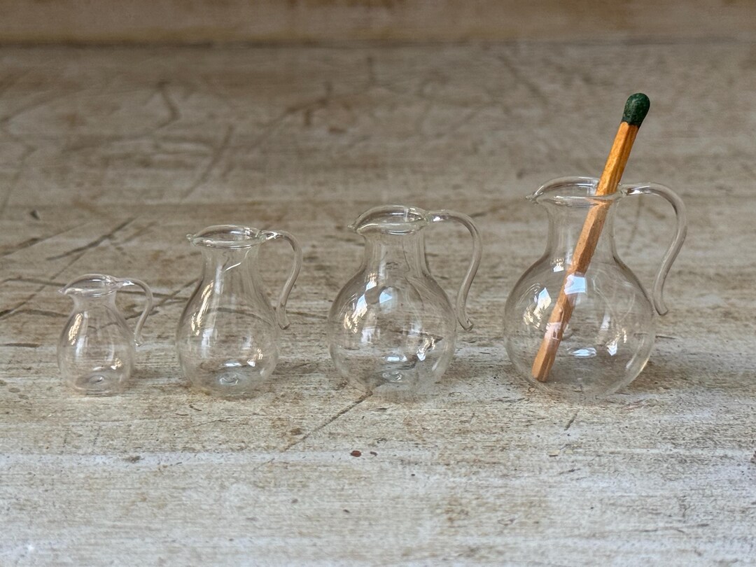 Antique Miniature Glass Jugs - Etsy