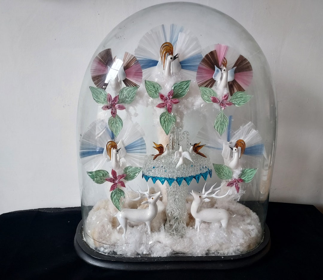 Victorian Glass Frigger Dome - Etsy