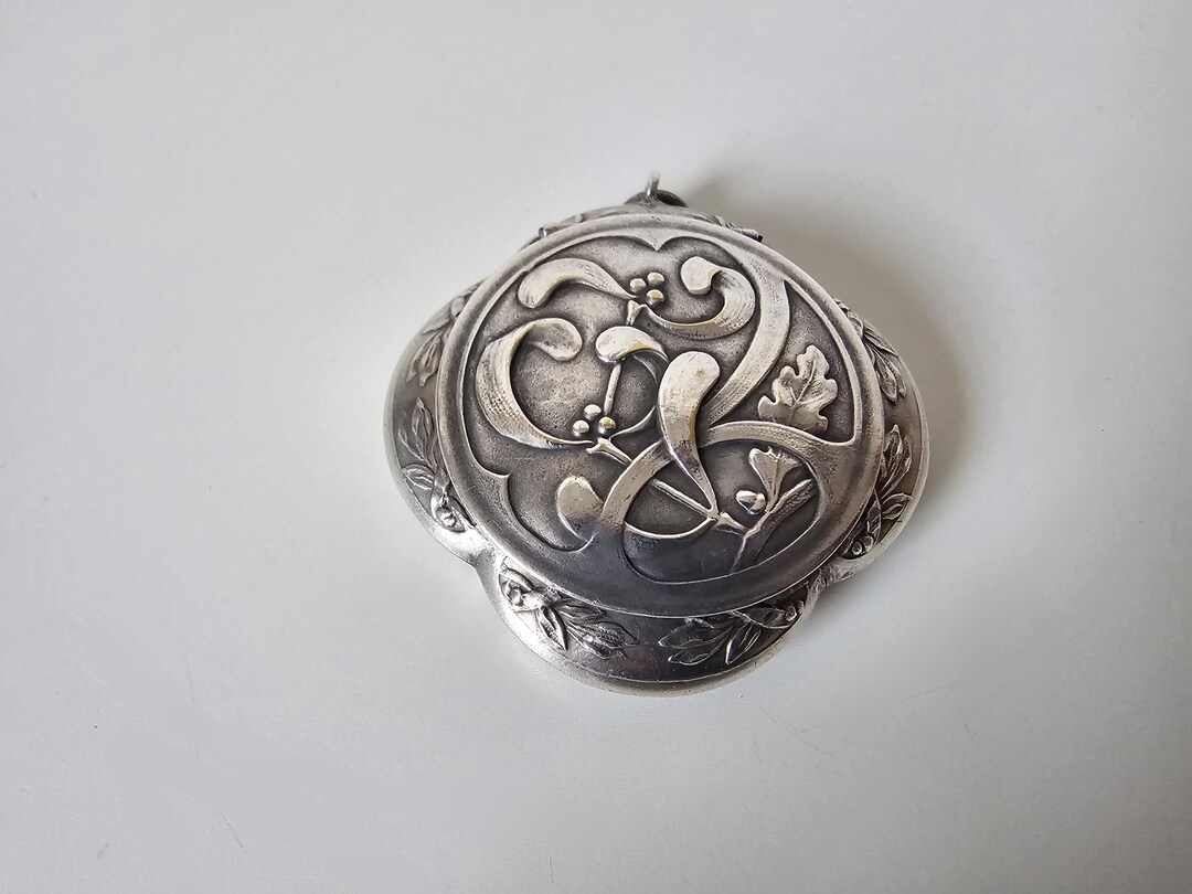 Antique Miniature Powder Puff Compact - Etsy