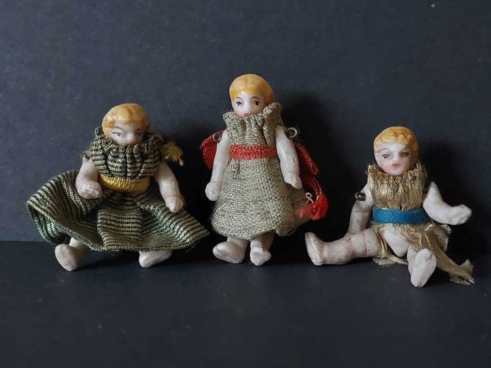 Hertwig Miniature Bisque Dolls - Etsy