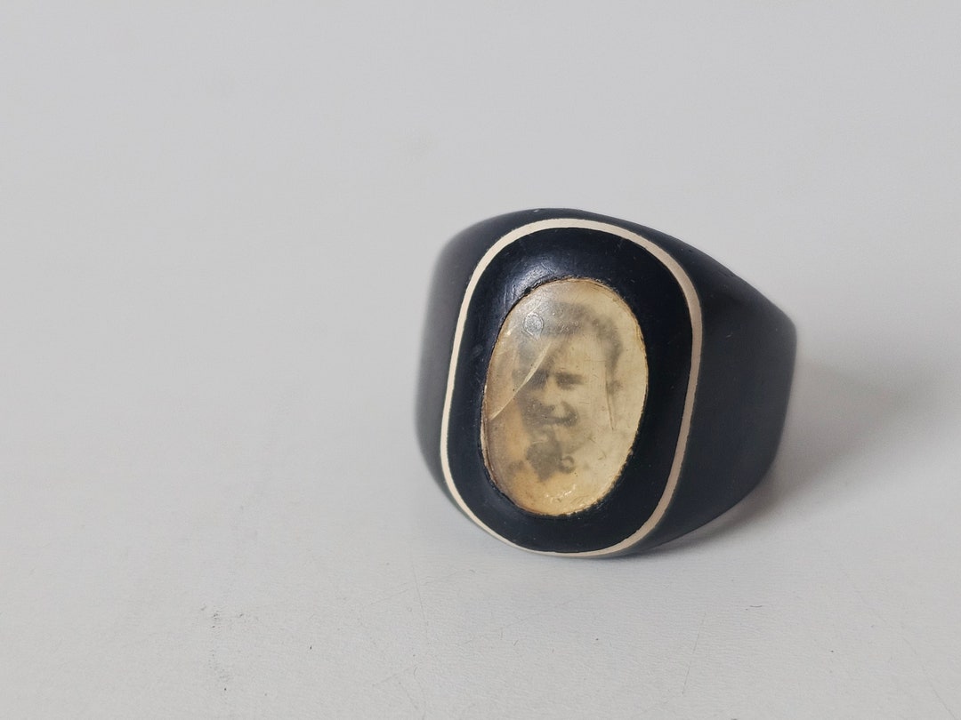 Celluloid Prison Art Ring - Etsy
