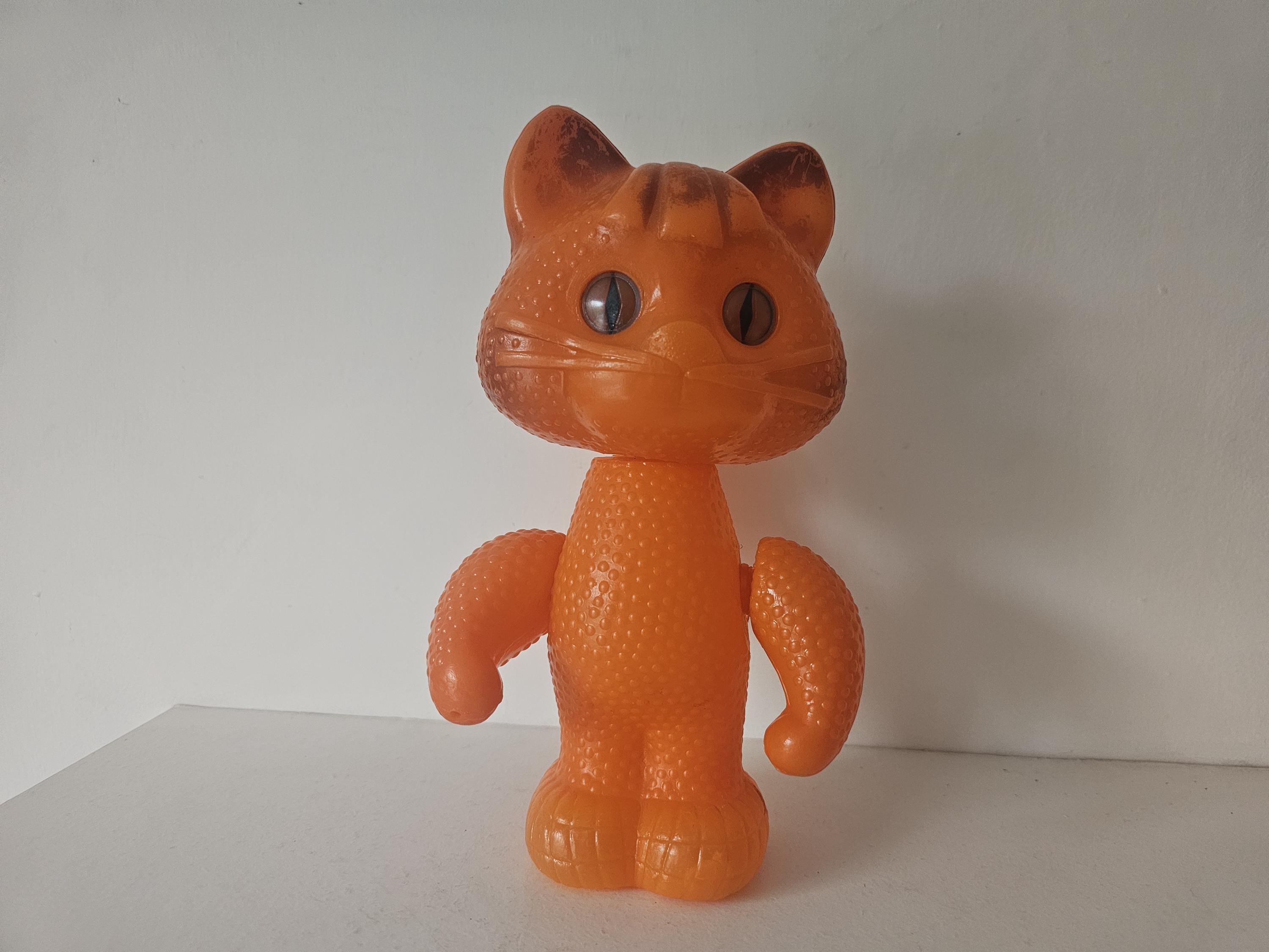 Vintage Soviet Orange Cat Figure - Etsy