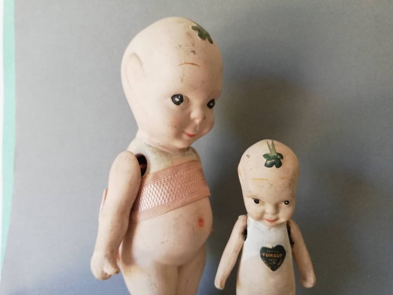 Antique Fums up Bisque Dolls - Etsy